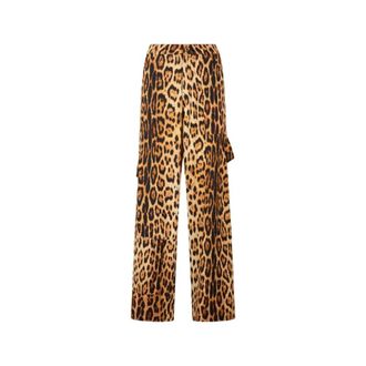 Roberto Cavalli Hose mit Jaguar-Print - - Trousers - Damen - Braun - S