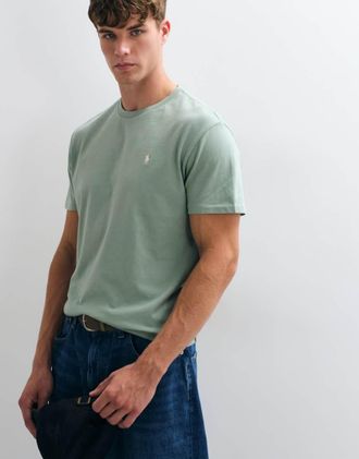 Polo Ralph Lauren t-shirt coupe classique avec logo icon en vert clair