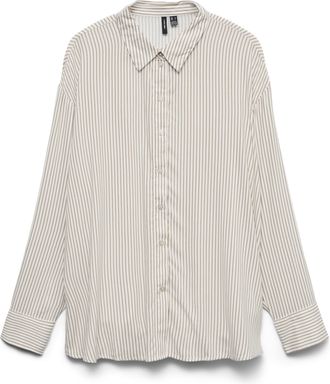 Vero Moda Damen Vmalice Ls Shirt WVN Ga Noos, Snow White, M