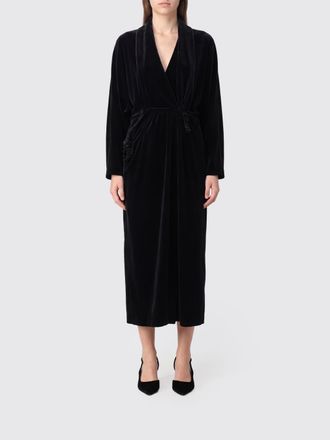 Raquel Diniz Robe fourreau midi en cr&ecirc;pe &agrave; encolure en V