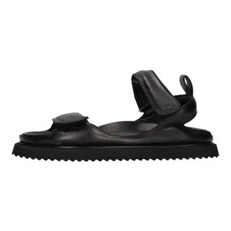 Elena Iachi Minimal Ledersandale - - Shoes - Damen - Schwarzk - 36 EU