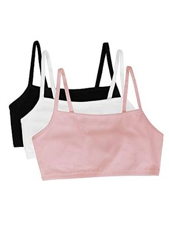 Fruit Of The Loom Fruit of The Loom - Lot de 3 Soutiens-Gorge de Sport en Coton pour Femme - Multicolore - 105