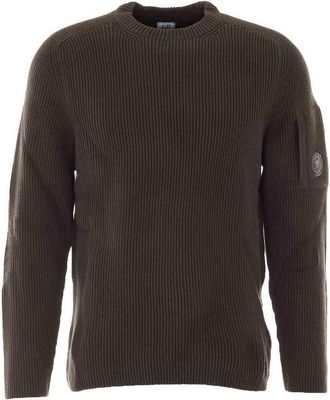 C.P. Company C. P. Company Pull Col Rond - Marron