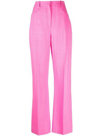 Jacquemus pantalon Le Pantalon Sauge &agrave; coupe &eacute;vas&eacute;e - Rose