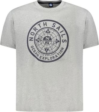 North Sails Grafisches Ocean Explorer T-Shirt - - Tops - Herren - Grau - L