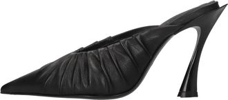 MUGLER Femme, Chaussures, Noir, Taille: 38 EU Mules Draped Fang 95