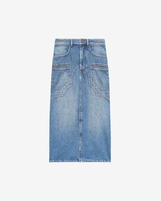 Isabel Marant Jupe Britt - Femme - Bleu - Taille34 - Isabel Marant