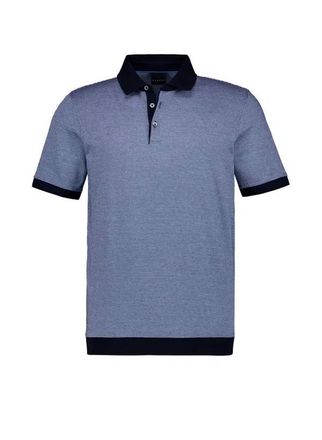 Bugatti Herren Polo-Shirt blau Jersey