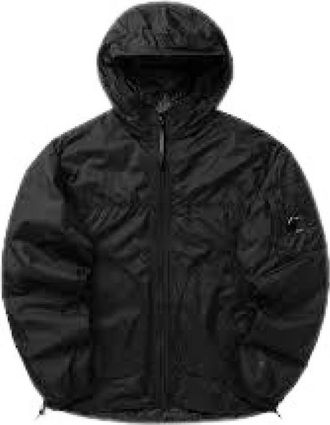 C.P. Company C.p. Company, Homme, Vestes, Noir, Taille: M Twill Hooded Lens Jacket