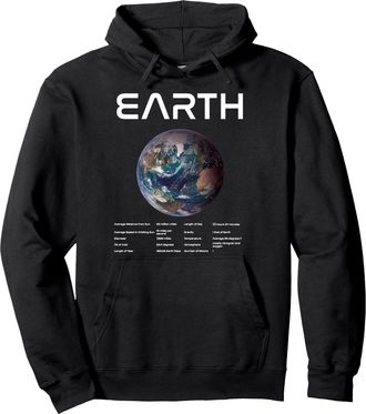 MathWare Nerdy Earth Astronomie Science Planets Sonnensystem Fakten Pullover Hoodie
