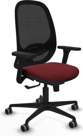 Piqueras y Crespo Stuhl Home Office mit 3D-Armlehnen, h&ouml;henverstellbare Lendenwirbelst&uuml;tze, ausgestattet mit 3 Positionen und Schneidschaum, mit Rollen von 65 mm, Parke