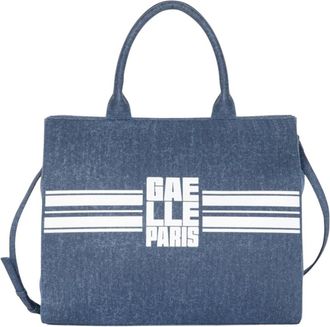 Ga&euml;lle Paris Femme, Sacs, Bleu, Taille: ONE Size Maxi Shopper Banda Logo
