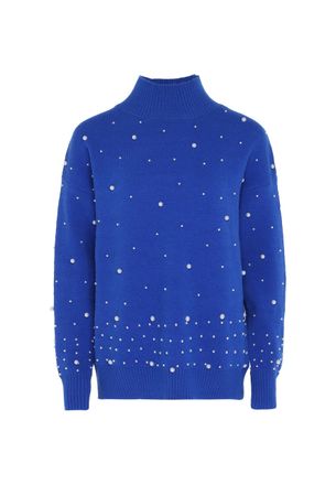 Faina Pullover mit Perlen Damen K&Ouml;NIGSBLAU
