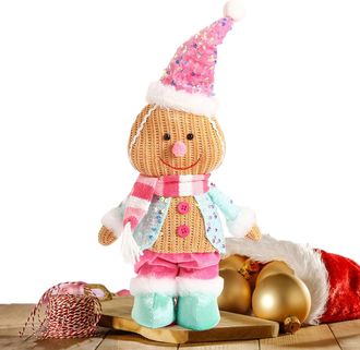 Generico Lebkuchen-Spielzeug, Weihnachts-Lebkuchen-Spielzeug, weiche und zarte Puppe, Weihnachtsdekoration f&uuml;r Kinder, M&auml;dchen, Jungen, Feiertage und Weihnacht