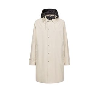 Moncler Homme, Manteaux, Beige, Taille: L Kervoyal Veste Parka Longue &agrave; Capuche Garnie de Duvet