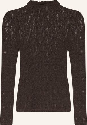 Rich & Royal Longsleeve Aus Spitze braun