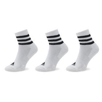 adidas Kurze Socken adidas 3-Stripes Cushioned Sportswear Mid-Cut Socks 3 Pairs HT3456 Wei&szlig;