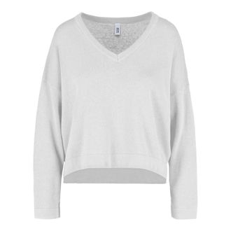 Bomboogie Femme, Pulls, Blanc, Taille: 42 FR Maille &agrave; col en V