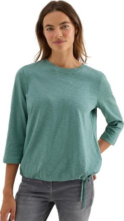 Cecil Damen 3227532 Slub Shirt mit Rundhals, Jewel Green, XX-Large