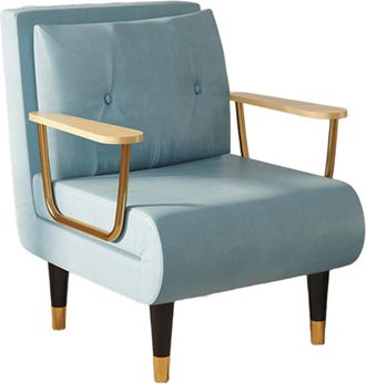 Generic 3-in-1 Convertible Folding Sofa Bed - Nordic Luxury Fabric Guest Bed with 6-stufig Adjustable Backrest & Gold Metal Legs for Living Room, Apartment & 