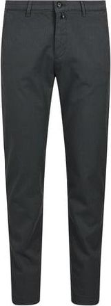 Pierre Cardin Pantalon tapered en coton m&eacute;lang&eacute;