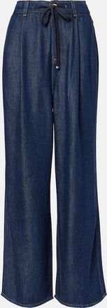 7 For All Mankind Wide-Leg Jeans Denim Lustre