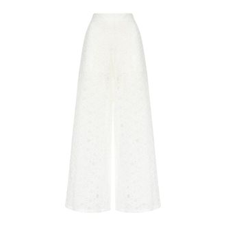 Pinko Wide Hosen - - Trousers - Damen - Wei&szlig; - M