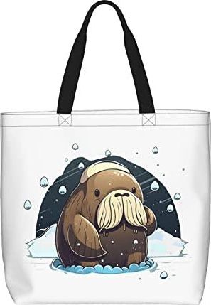 Generic Sac Fourre-Tout Morse Sac De Shopping R&eacute;utilisable De Grande Capacit&eacute; Sacs En Toile, Pour Burea, Voyage, Femmes, Tous Les Jours