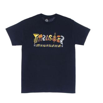 Thrasher Homme, Tops, Bleu, Taille: S T-shirt Logo Marine Manches Courtes Coton