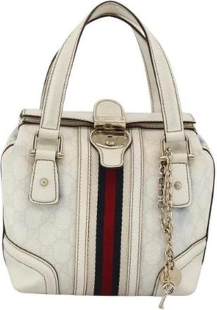 Gucci Sac &agrave; main vintage Pre-owned - Femme - Pre-owned - Blanc - Taille: ONE Size