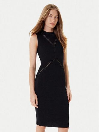 Guess Strickkleid 5YGK18 5876Z Schwarz Slim Fit