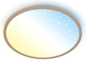Briloner LED Panel mit Fernbedienung, dimmbar, Sternenhimmel, CCT warmweiß bis kaltweiß, LED Lampe, Deckenleuchte, Wohnzimmerlampe, Küchenlampe, Deckenbeleucht