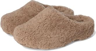 FitFlop Femme Shuv Curly-Shearling Clogs Sabot, Taupe, 42 EU
