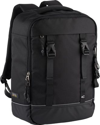 Camel Active Herren Connect Rucksack mit gepolstertem Laptopfach Schwarz, Menswear-L