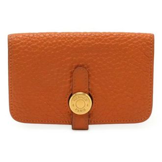 Herm&egrave;s Porte-cl&eacute;s en cuir Pre-owned - Femme - Pre-owned - Orange - Taille: ONE Size