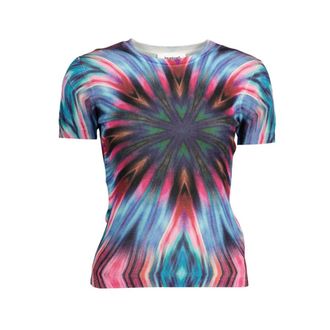 Desigual Blauer Viskose Damen Pullover - - Knitwear - Damen - Mehrfarbig - XL