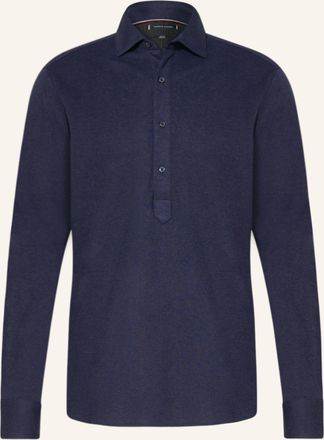 Tommy Hilfiger Piqué-Hemd Regular Fit blau