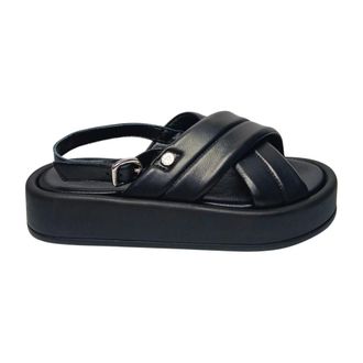 Pollini Flache Sandalen - - Shoes - Damen - Schwarzk - 36 EU