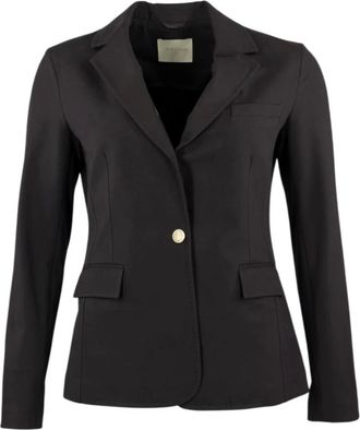 Circolo 1901 Femme, Vestes, Noir, Taille: 38 FR Veste Jersey Premium Coupe Slim