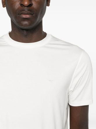 Emporio Armani Modal and Silk Blend T-Shirt - White