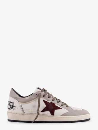 Golden Goose Ballstar leather sneakers with suede inserts - GOLDEN GOOSE DELUXE BRAND - gender_Man