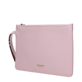 Burberry Leather Clutch - Pink