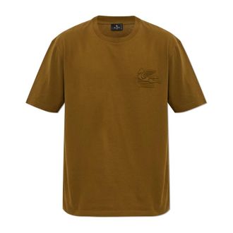 Etro T-Shirt mit Pegasus-Pr&auml;gung - - Tops - Herren - Braun - L