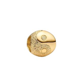 Pandora Mini Charm Yin Et Yang Textur&eacute; - Femme - Accessoires - Jaune - Taille: ONE Size