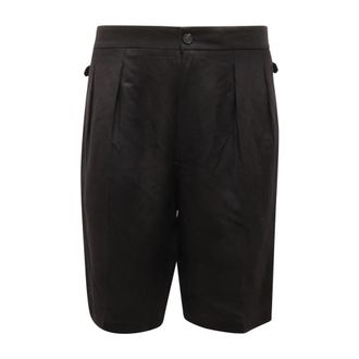Patrizia Pepe Leinen Bermuda Shorts Schwarz - - Shorts - Herren - Schwarzk - S
