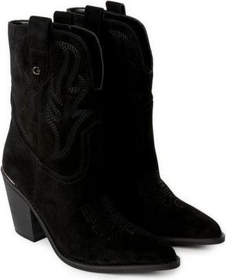 Guess Lederferse Stiefel - schwarz