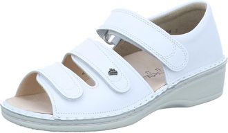 Finn Comfort Usedom, Damen Kn&ouml;chelriemchen Sandalen, Wei&szlig; (Weiss), 36 EU