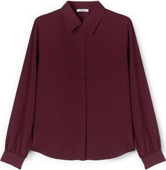 Motivi Femme, Blouses et Chemises, Rouge, Taille: 40 FR Chemise en mousseline