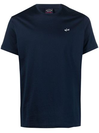 Paul & Shark t-shirt &agrave; patch logo - Bleu