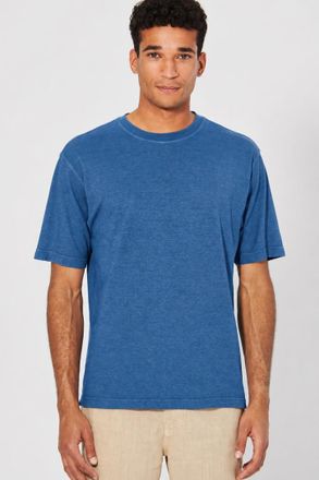 Hempage Hempage Herren vegan T-Shirt Basic Meerblau
